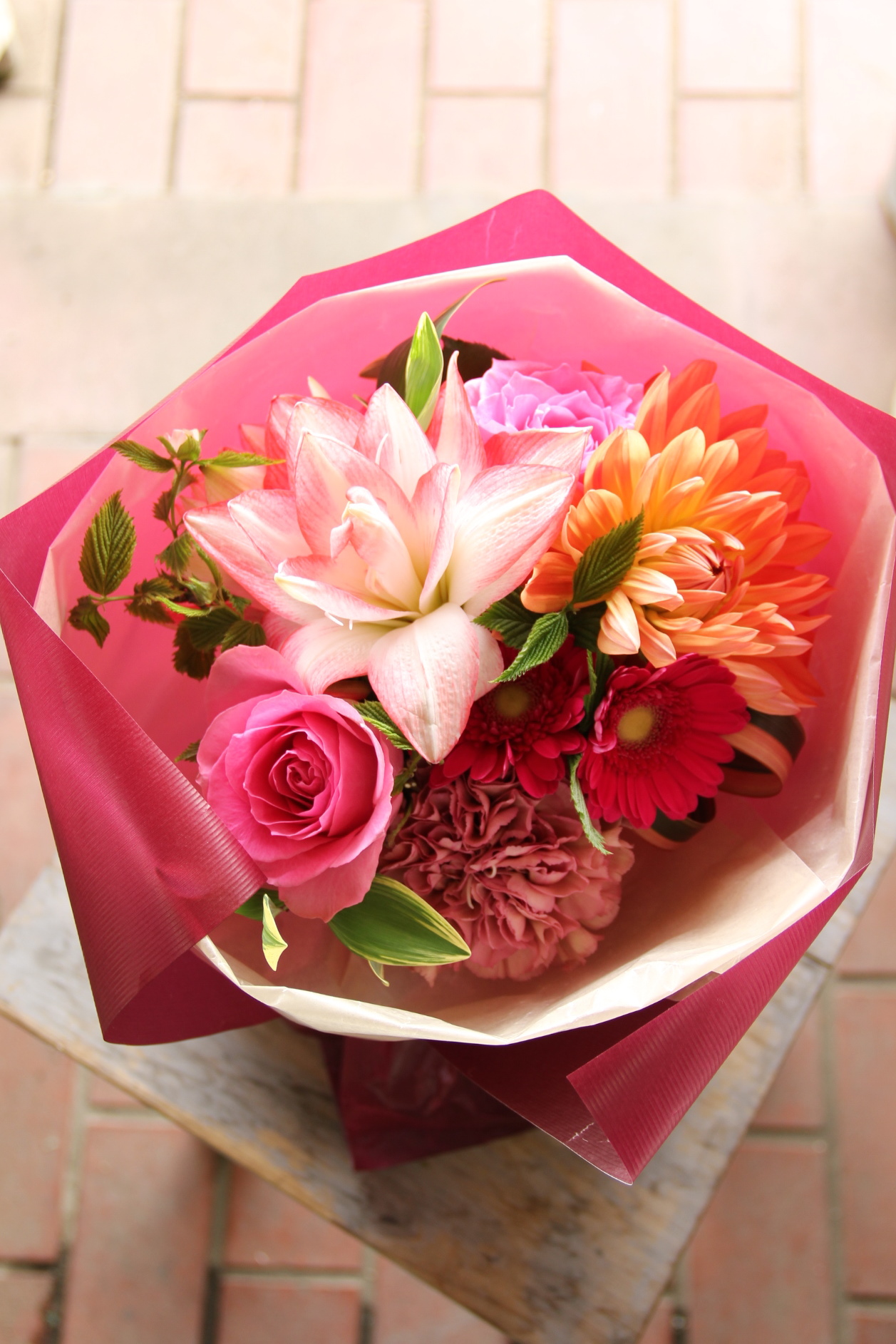 Bouquet Round Sample-GALLERY | Hanatama OnLine-Shop